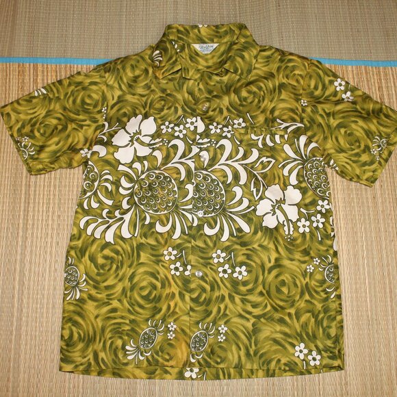 Malihini | Shirts | Rare Vintage 94s 50s Malihini Aloha Shirt Made In ...